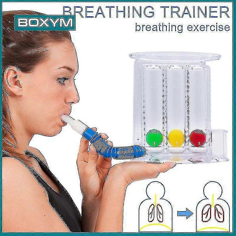 Breathing Trainer Home Respiratory Train Tool, 3 Ball Deep Breathing ...