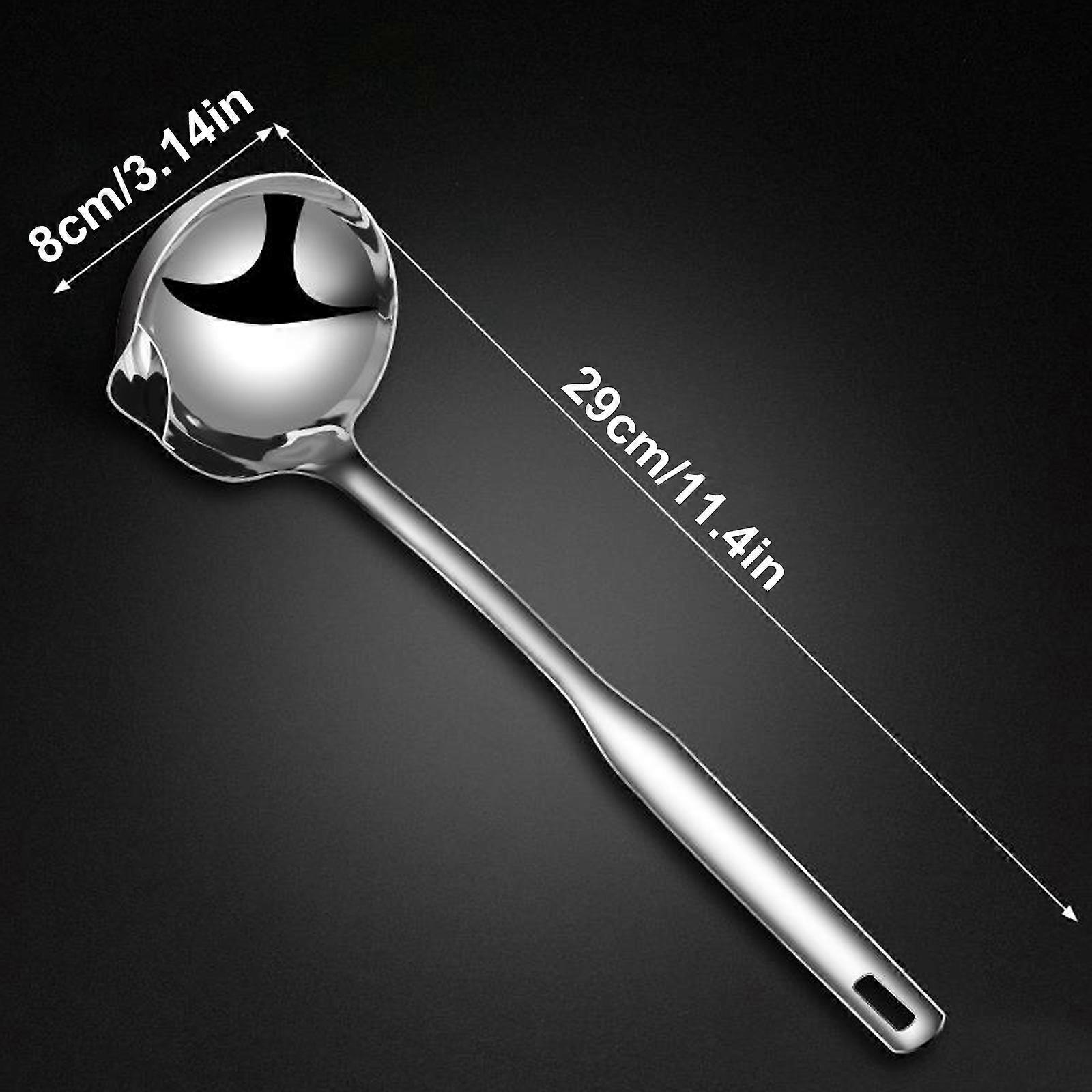 2024 New,Stainless Steel Oil Separator Soup Ladle Gravy Food Fat ...