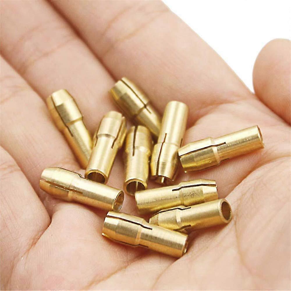 10pcs 0.5-3.2mm Precision Brass Chucks For Dremel Drill - Electric ...