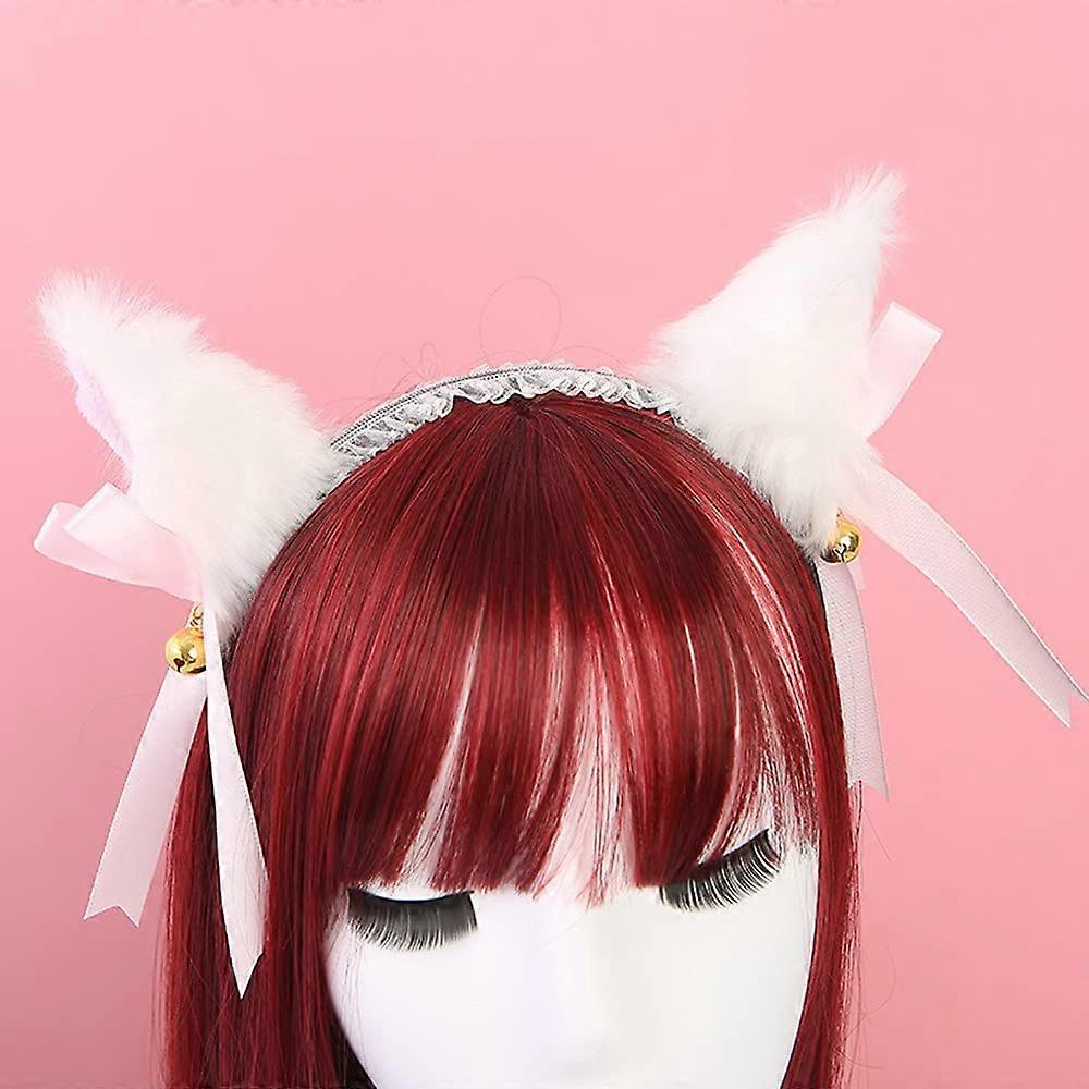 Cat Ears Headband with Bells Cosplay Cat Ears Hair Band Iron Cat Ears ...
