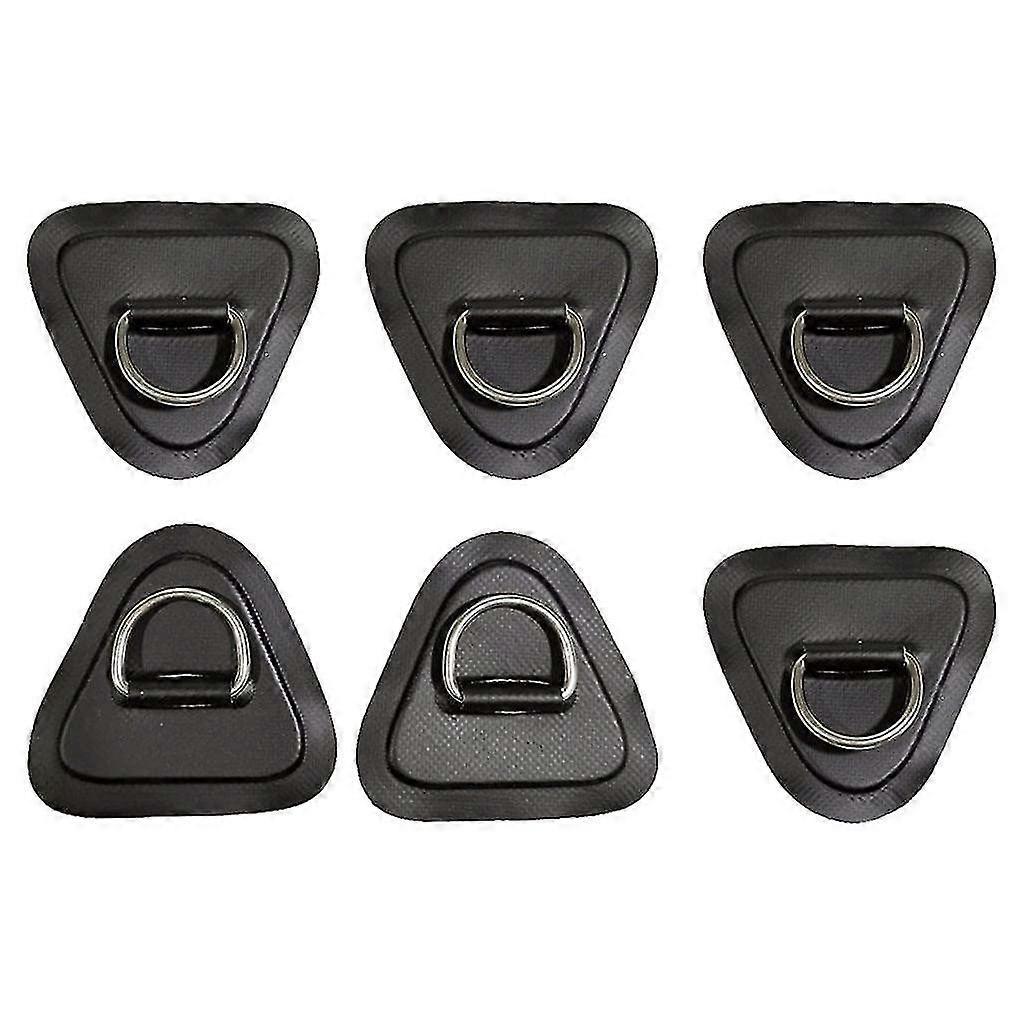 6pcs Stainless Steel Kayak D-ring Buckle Circular D-ring Pvc Patch For ...