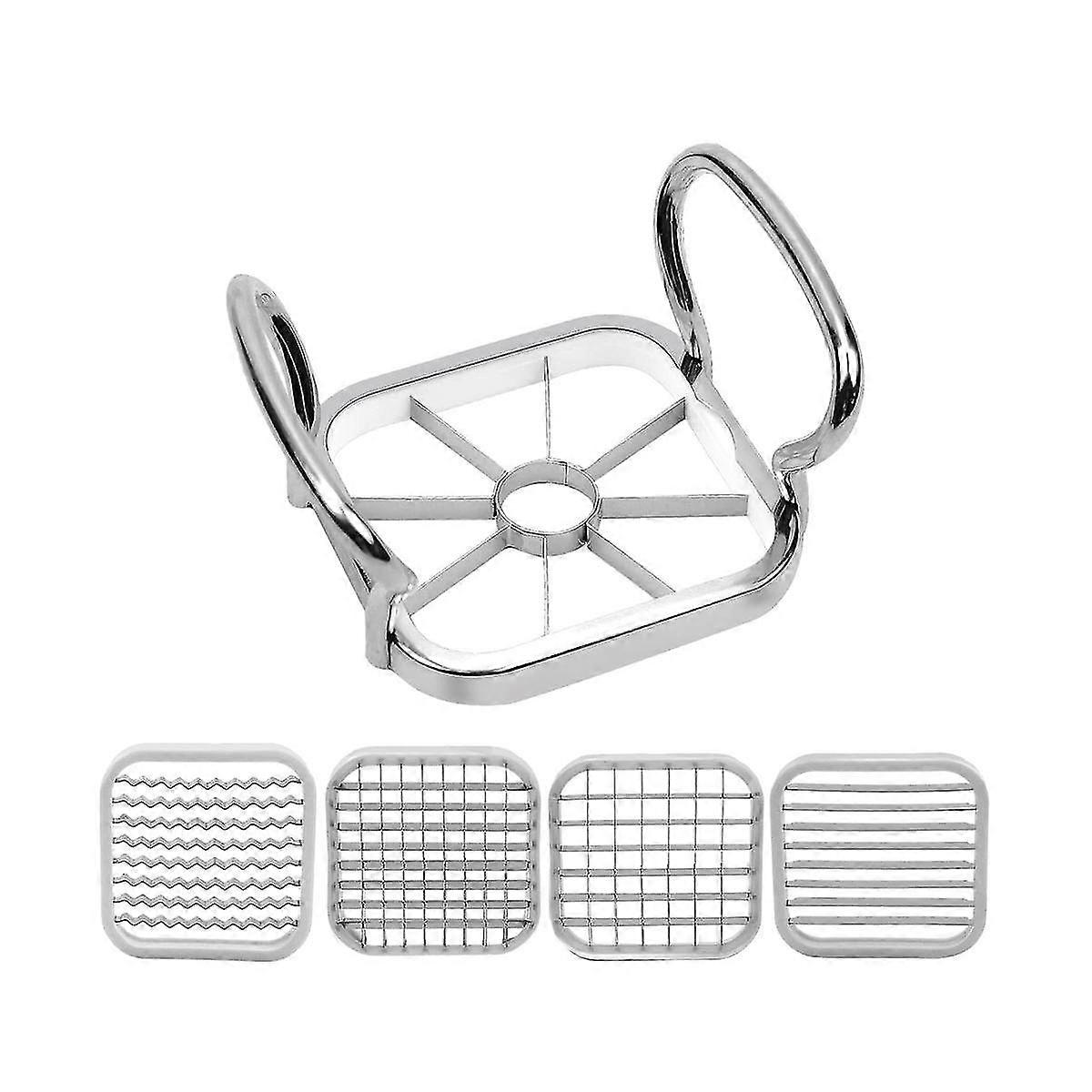 Stainless Steel Chip Cutter, Potato Cutter Is Very Versatile With 5 ...