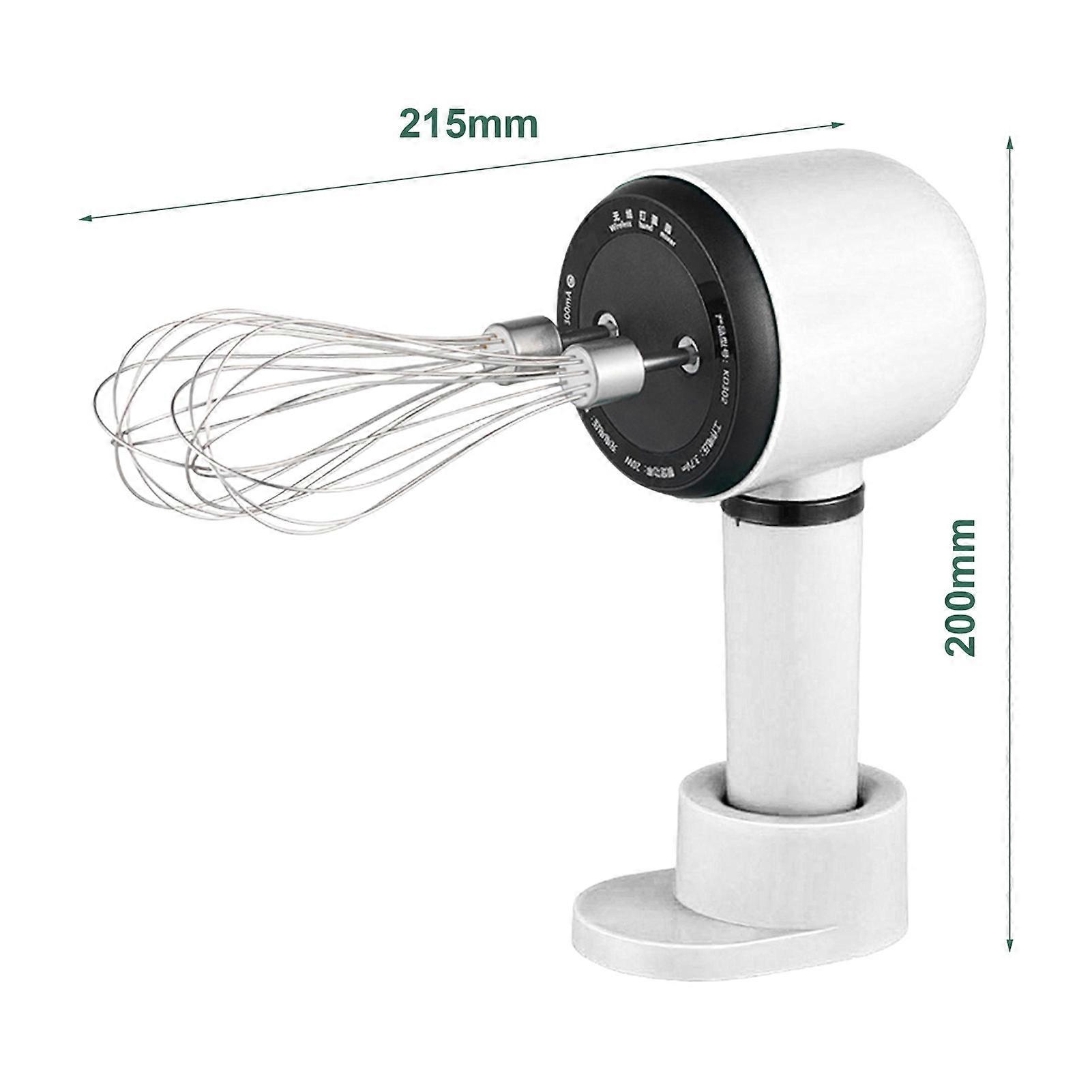 Cordless Electric Egg Beater Hand Mixer 3-Speed Double-Rod Control ...