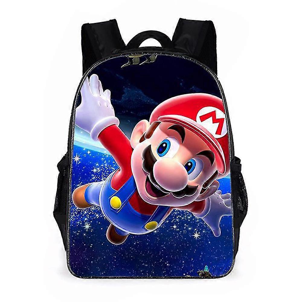 Super Mario Backpack Boys Girls Kids Cartoon School Bag Bookbag Travel ...