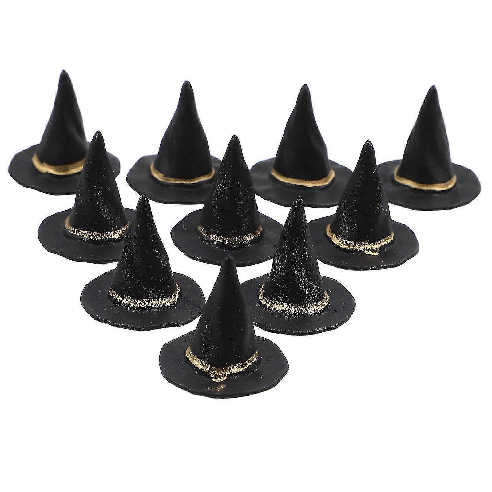 20pcs Mini Witch Hats Crafts Miniature Witch Hats Halloween Party Photo Prop Diy Mini Witch Hats ...