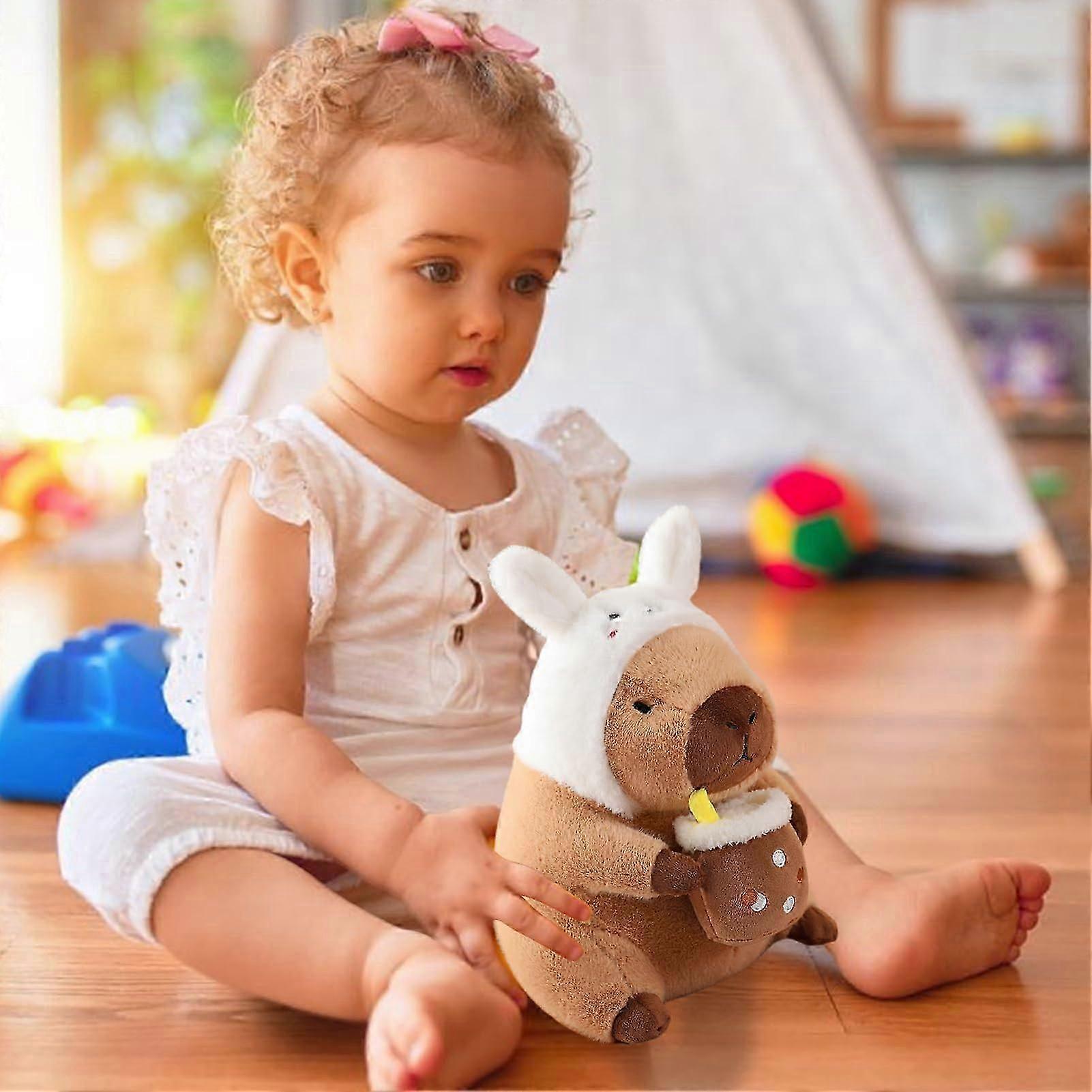 Capybara Stuffed Animal - Kawaii Plush Capybara Stuffed Toy - Removable ...