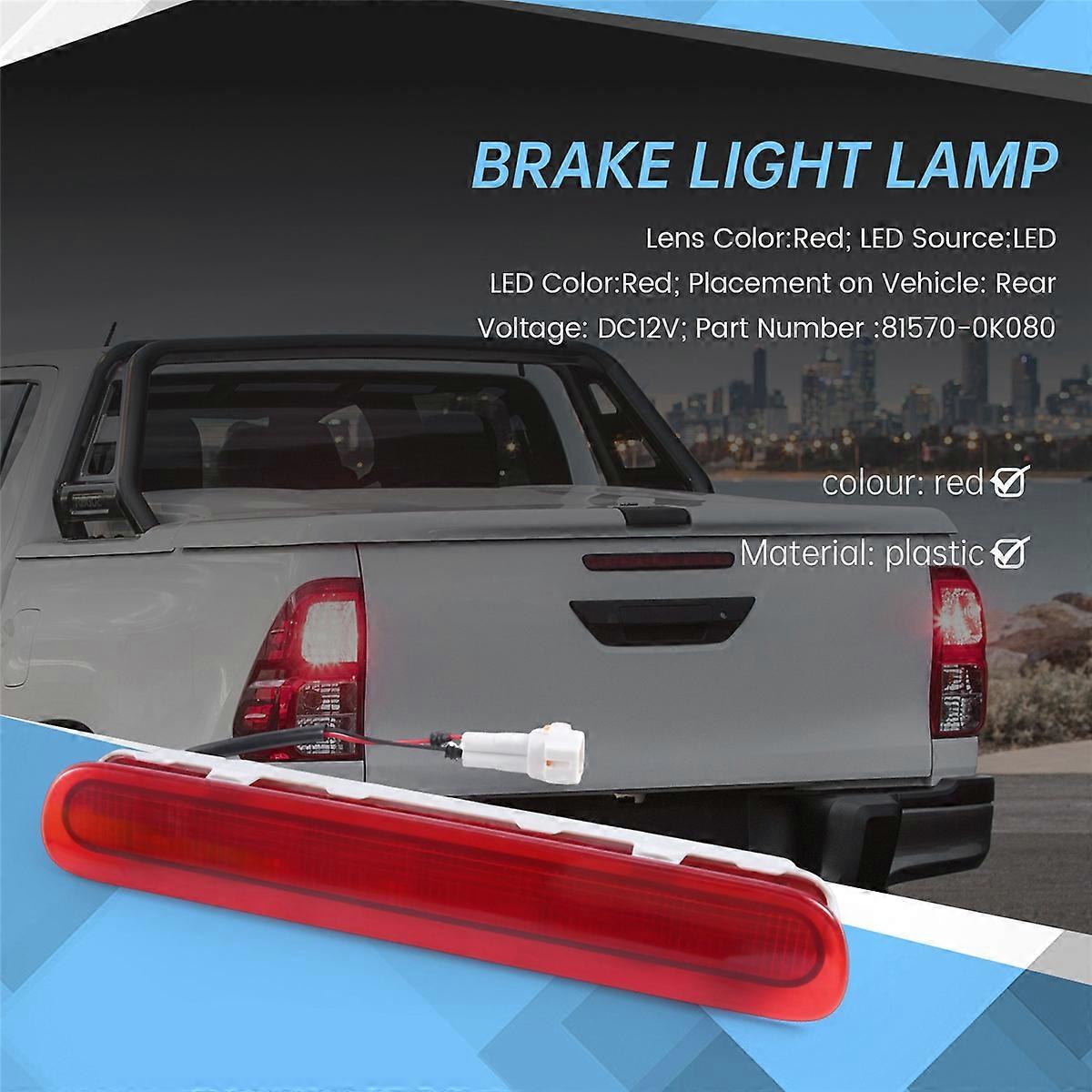 Car LED Rear Tailgate 3Rd Brake Light Lamp for Toyota Hilux VIGO MK6 SR5 2005-2014 81570-0K080 ...
