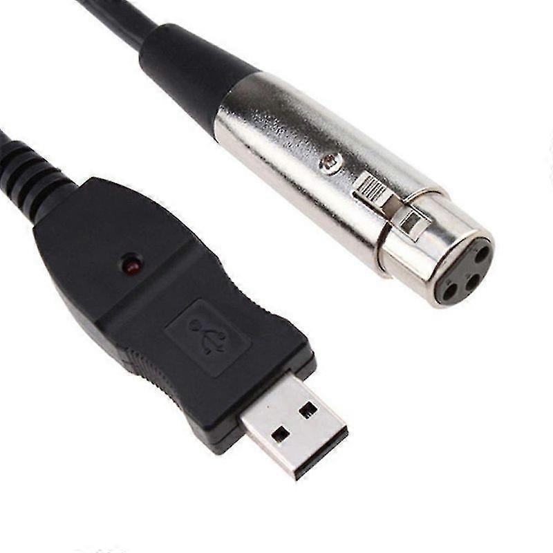 USB Microphone Cable 3 Meter Microphone Cable Computer USB to XLR ...