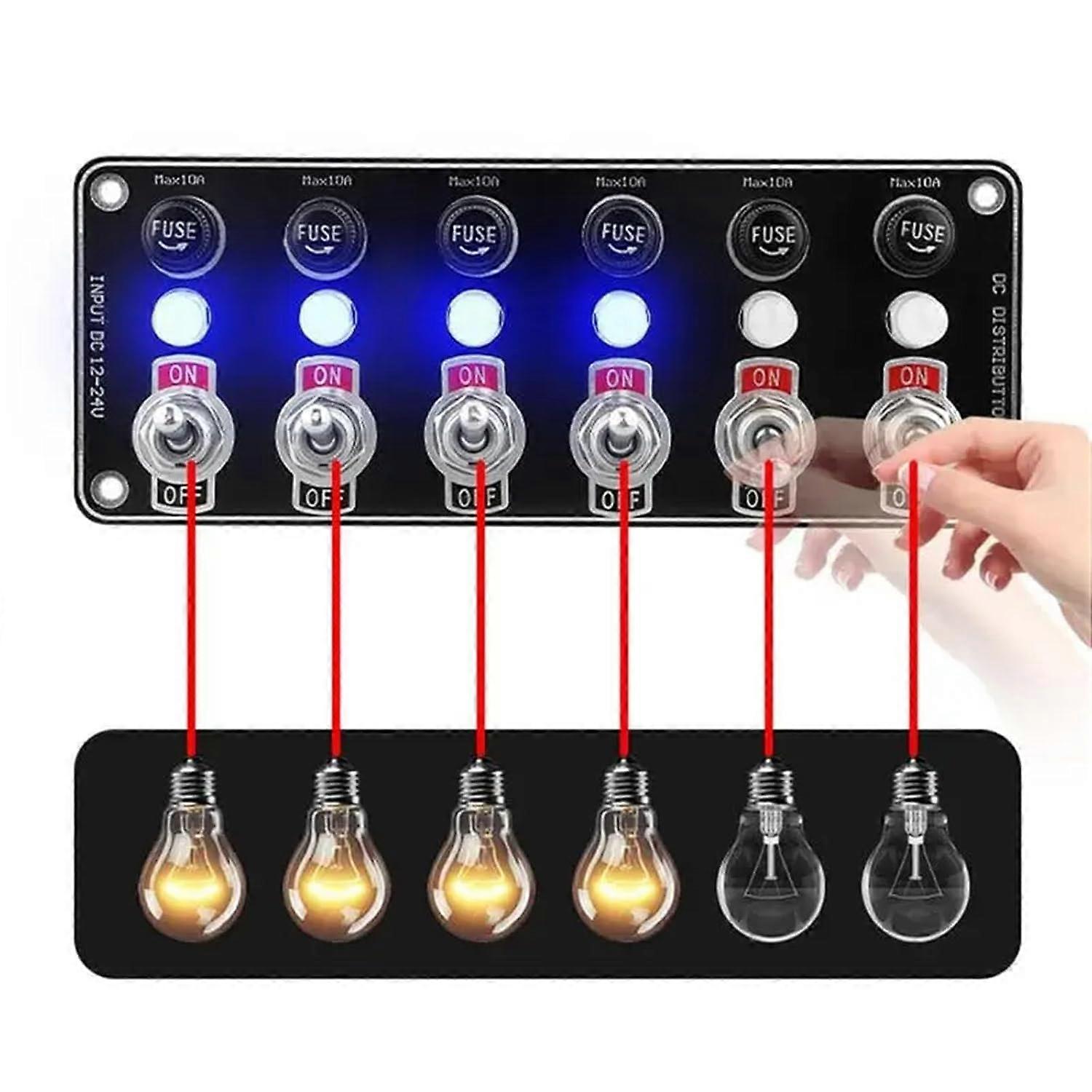 Switch Panel for Car Ignition Control Switch Panel Automotive Toggle ...