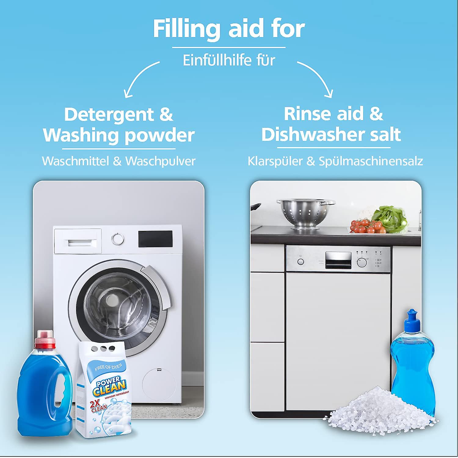 Universal Funnel Set Of 4 - Handy Filling Aid With Eyelets For Easy ...