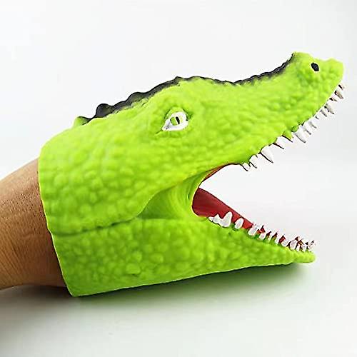 Hand Puppet Toys Realistic Latex Animal Crocodile And Dinosaursea ...