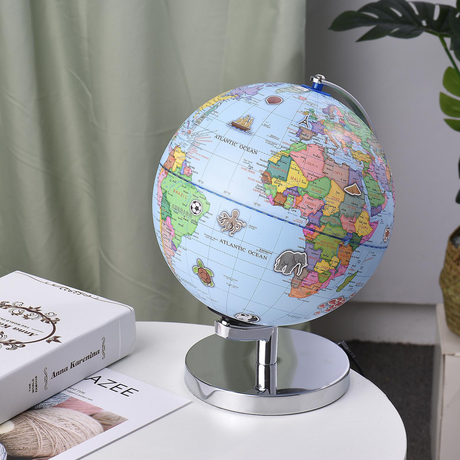 Illuminated Ar Globe With Stand Educational Led Augmented Reality Earth ...