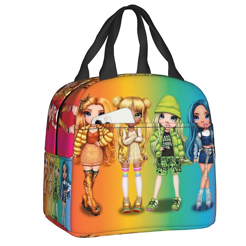 Rainbow High Rockers Band Lunch Box Women Cooler Thermal Food Insulated ...