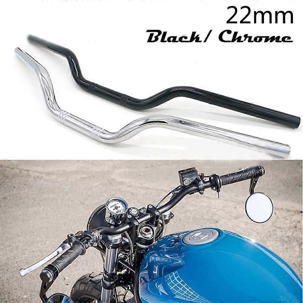 Motorcycle Handlebars 22mm Iron Handle Bar 7/8Vintage Metal Refit ...