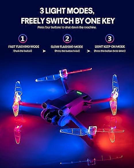 Mini 3 Pro propeller, low noise LED light prop propeller, suitable for ...