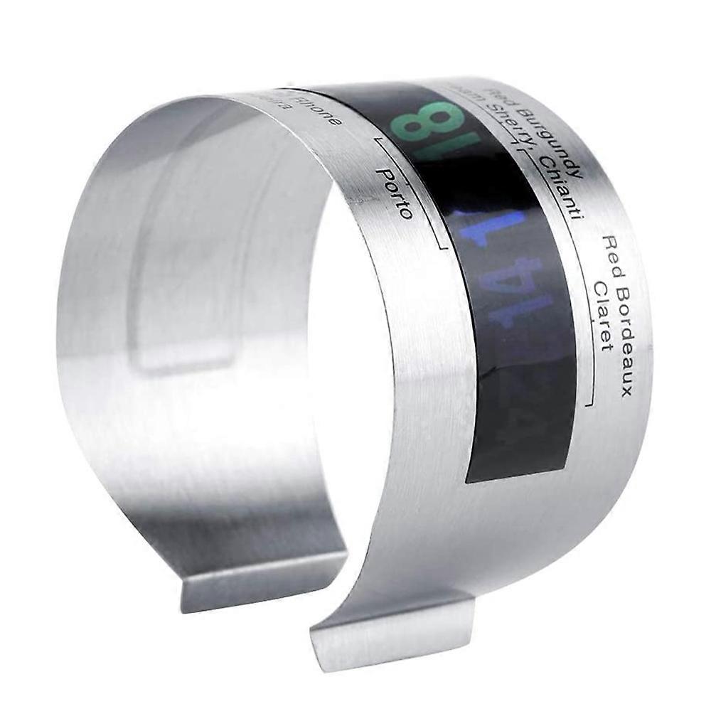 Stainless Steel Wine Temperature Bracelet Thermometer Bottle Beer ...