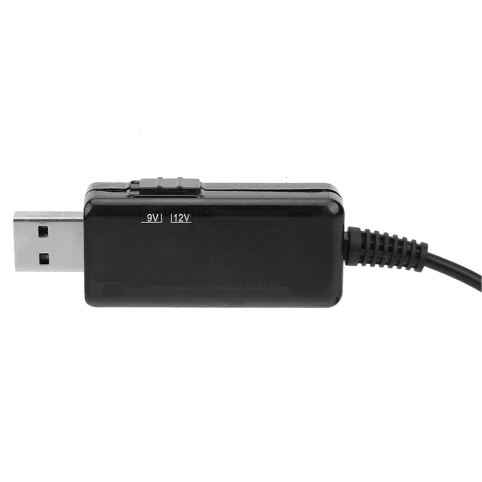 USB to DC Booster Cable Power Bank Router Cord 5V to 9V 12V StepUp Digital Display Adjustable ...
