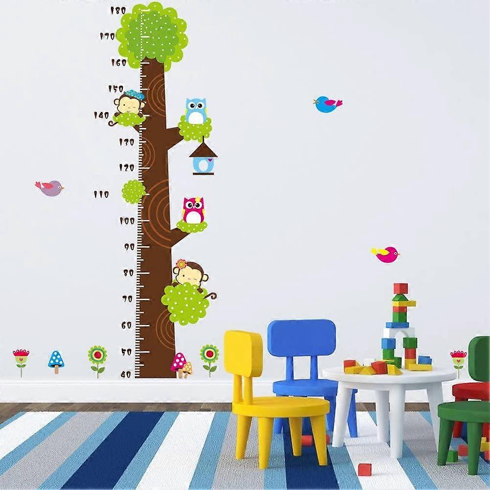 Soft Animal Measurer Stickers Height / Growth Chart Wall Stickers ...