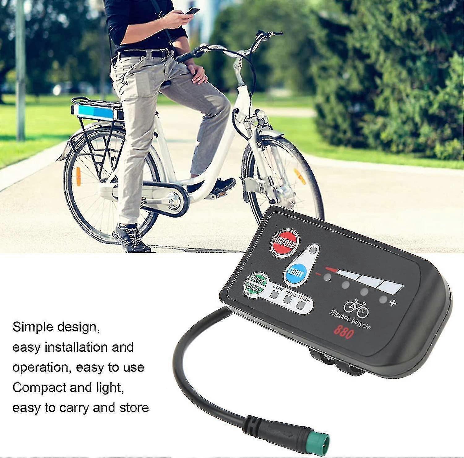 Electric Bike Lcd Display, Bike Display Meter Abs Lightweight Led ...