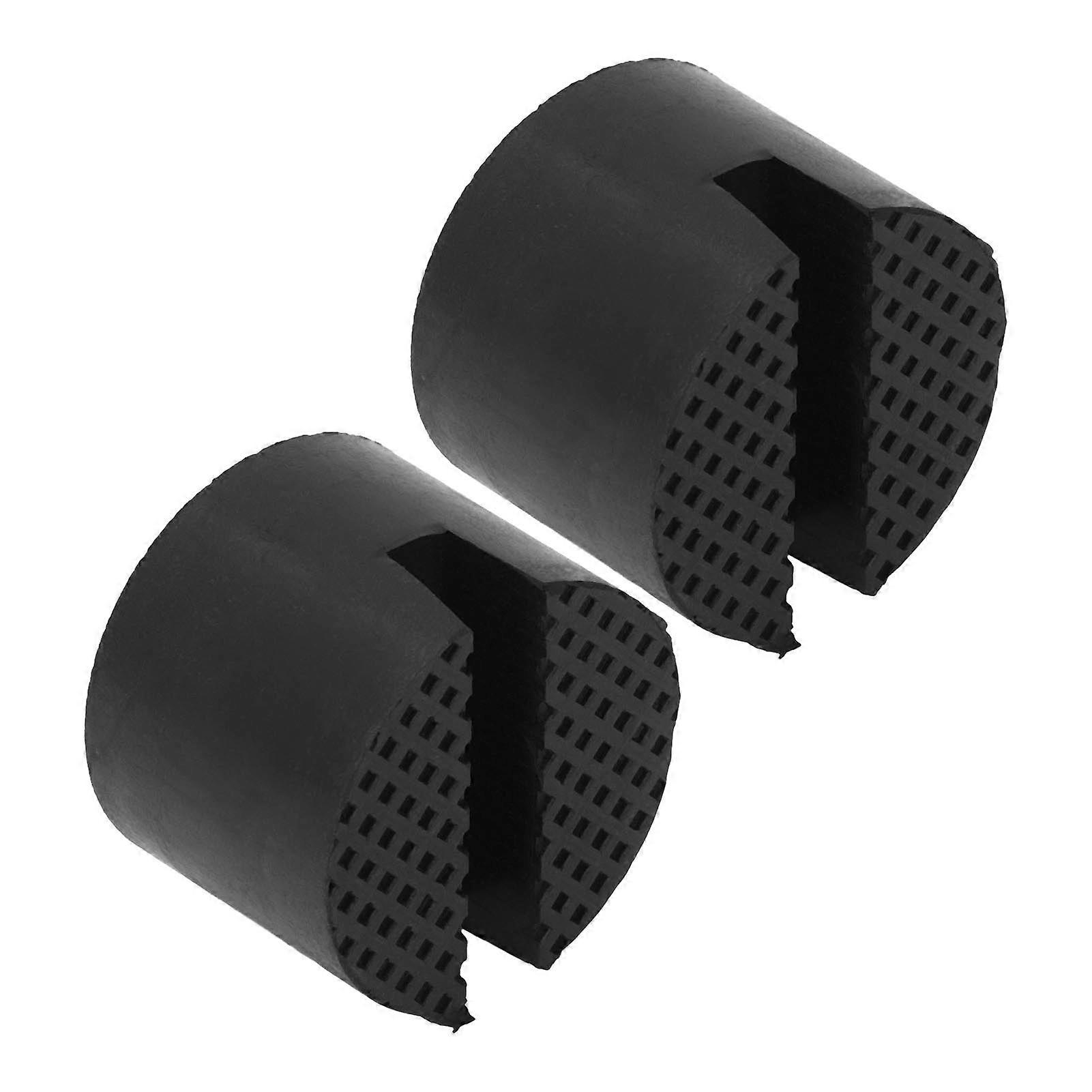 2Pcs Rubber Jack Pad Slotted Adapter Trolley Vehicle Lift Axle Stand ...