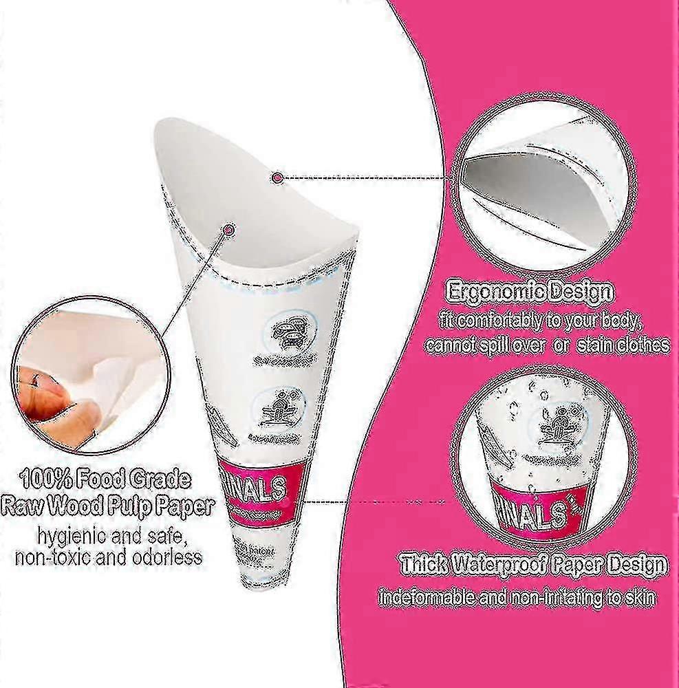 50 Pcs Female Urination Device, Pee Funnel For Women Portable Female ...