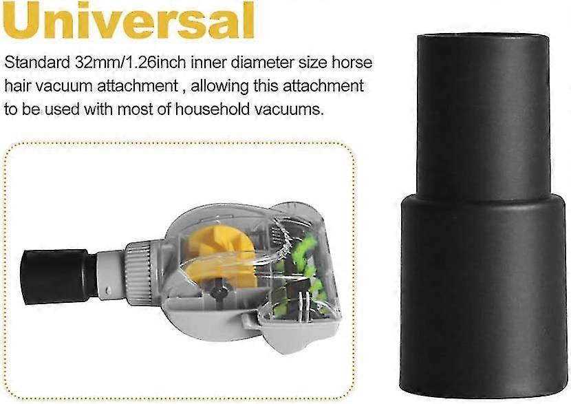 Horsehair Bristle Dusting Brush For Vacuum Cleaner, Round Horse Hair ...