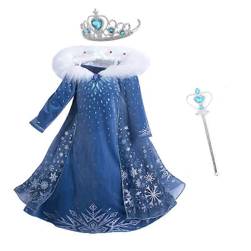 HaKeLai 2022 New Elsa Dress Girl Party Vestidos Cosplay Girls Clothing ...