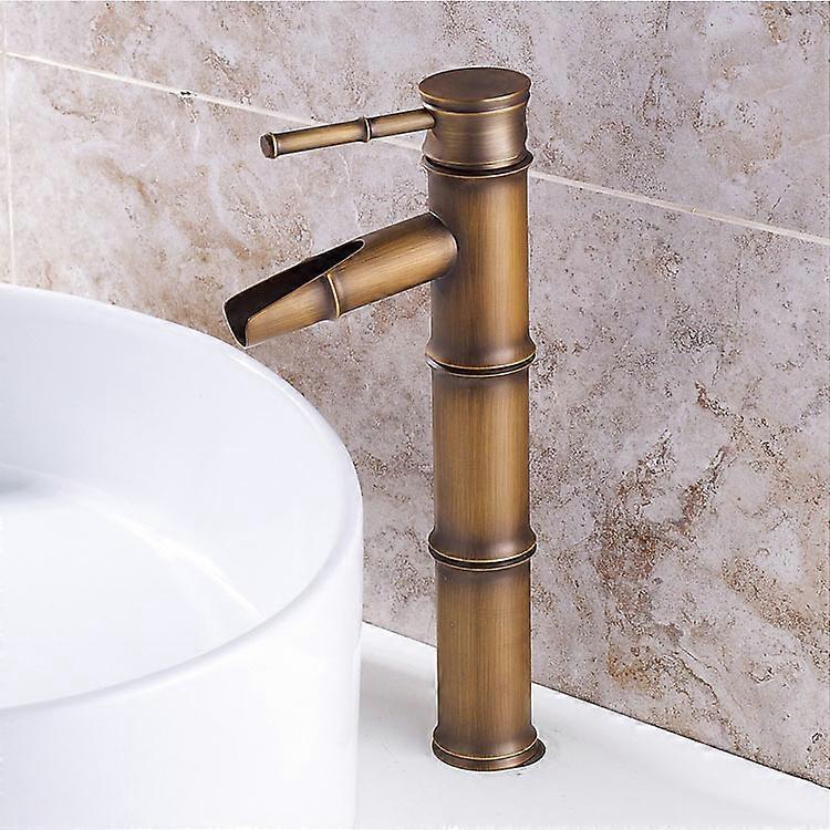 Durable Basin Faucet Bathroom Bamboo Shape Faucet Kitchen Single Handle ...