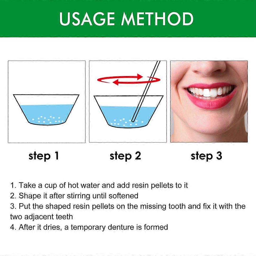 Short-Term Tooth Kit Now With 25% More, Plastic Teeth Glue Set Makeup ...