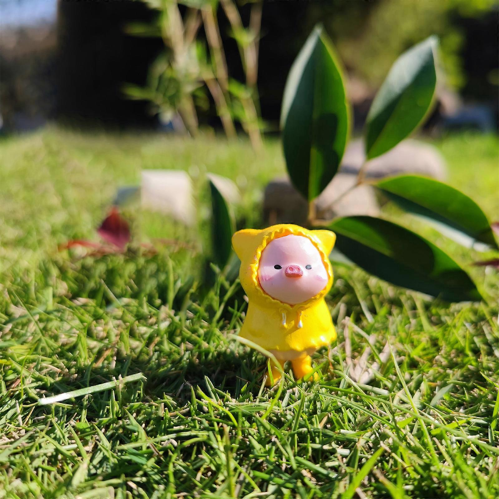 Small Pig Dolls Car Dashboard Garden Statue Animals Figurines | Fruugo UK