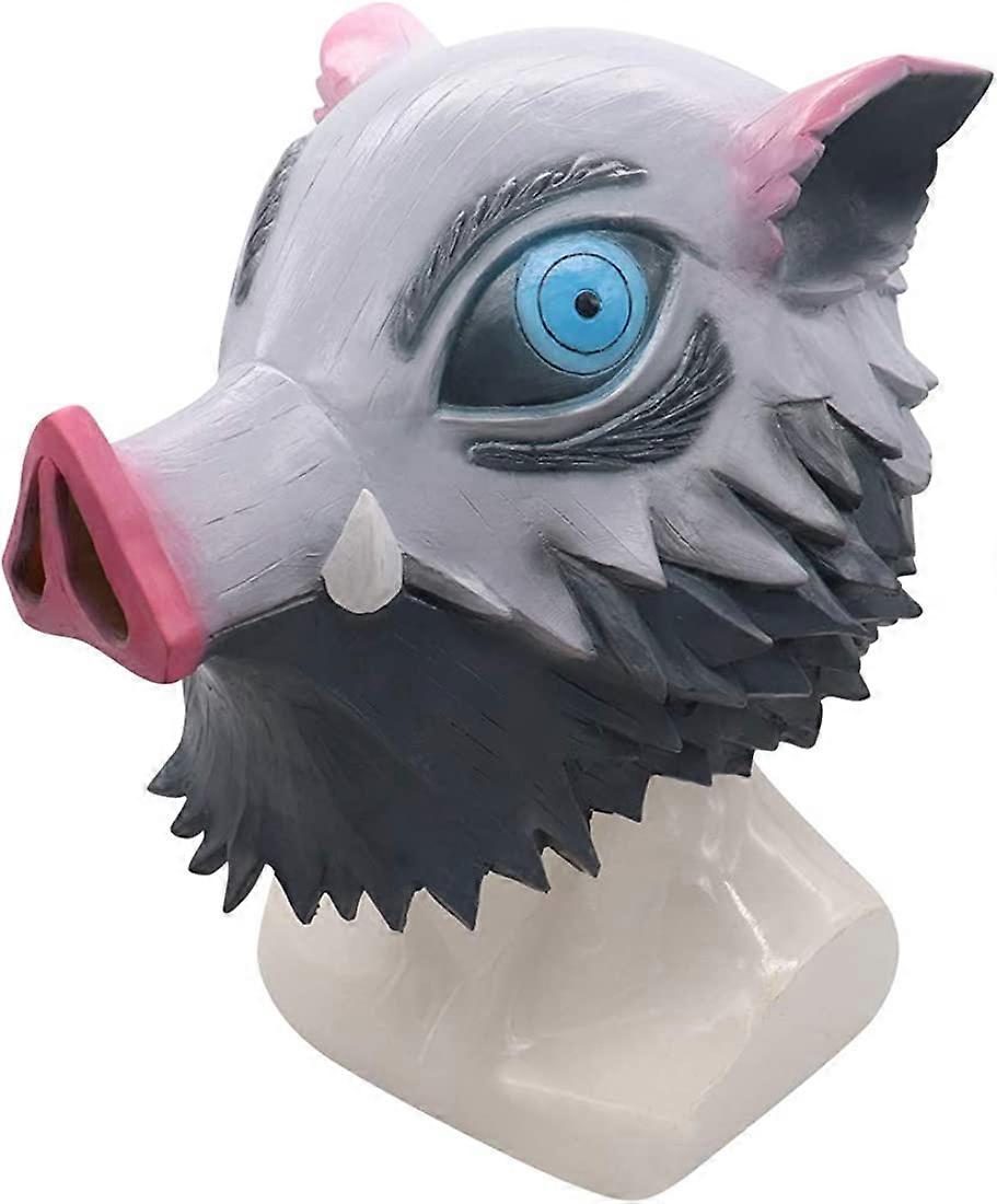 Demon Cosplay Mask Prop Anime Hashibira Inosuke Mask Costume Prop Toy ...