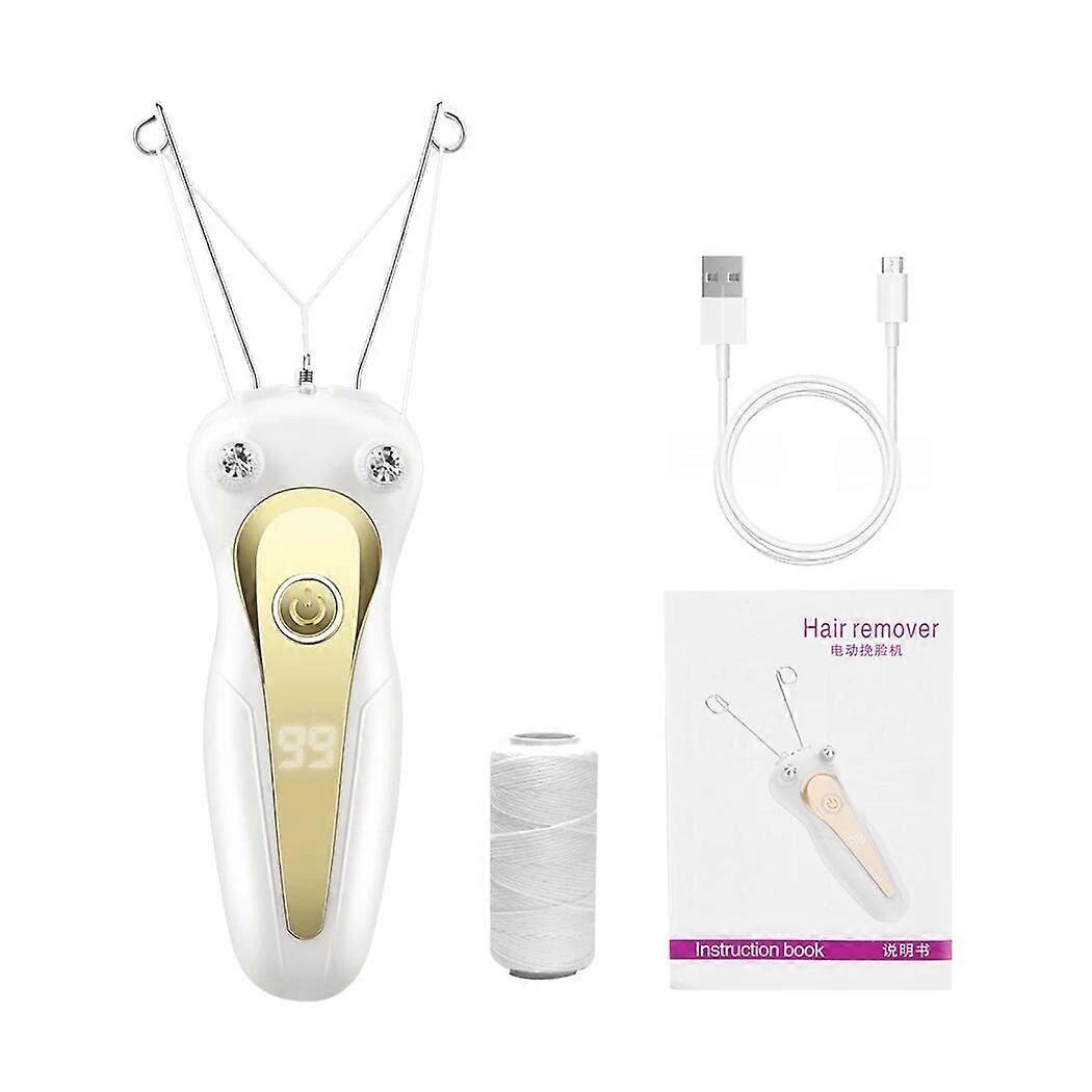CkeyiN Electric Facial Hair Remover Female Body Leg Face Cotton Thread ...