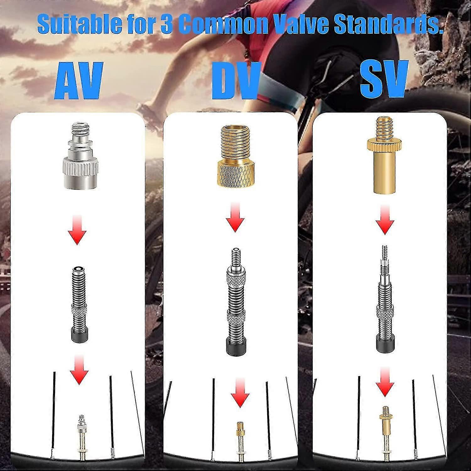 Bike Pump Valve Adapters Connectors, Bike Valve Valve Adapter On Car ...