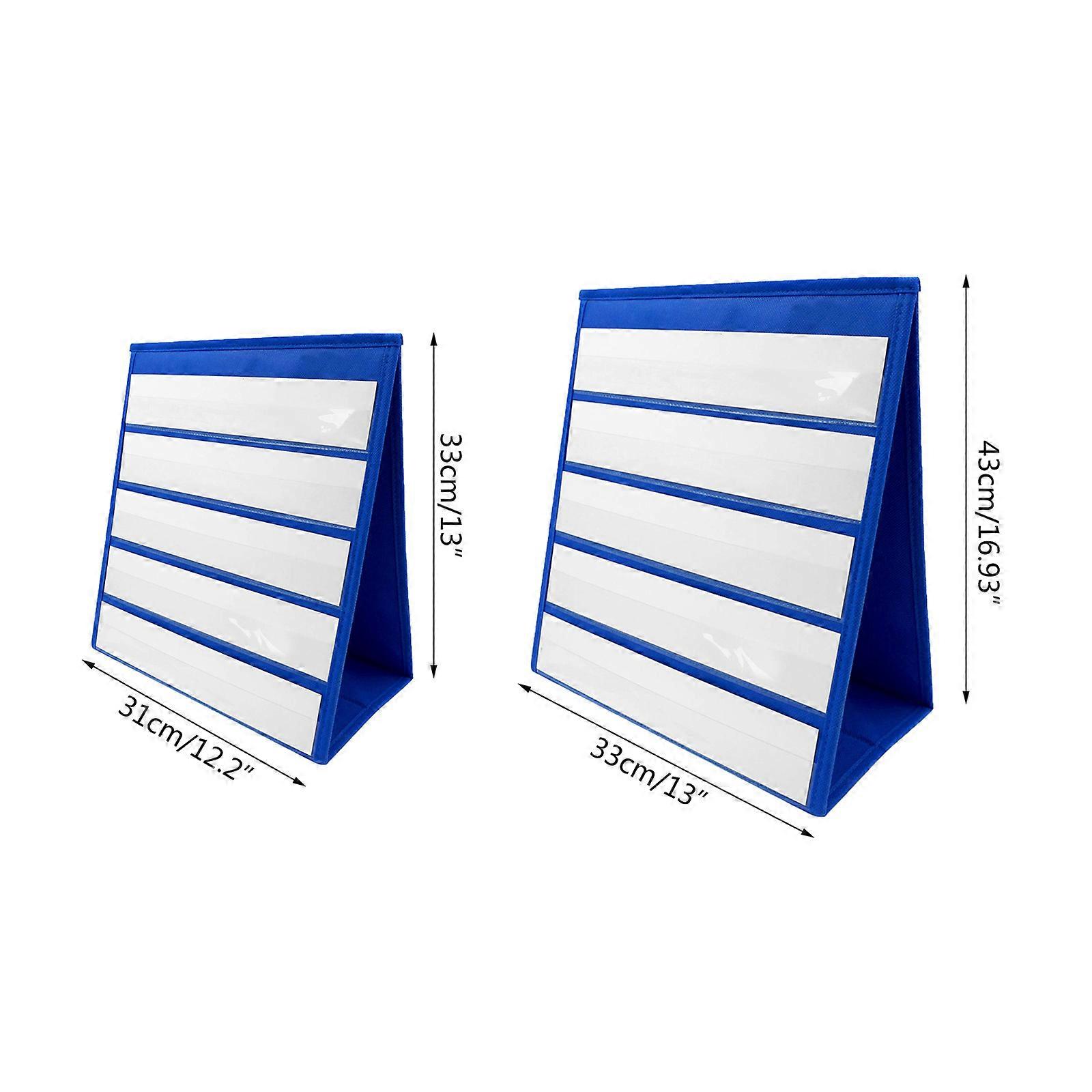 Desktop Pocket Chart for Sentence Strips, Foldable Pocket Chart Tent ...