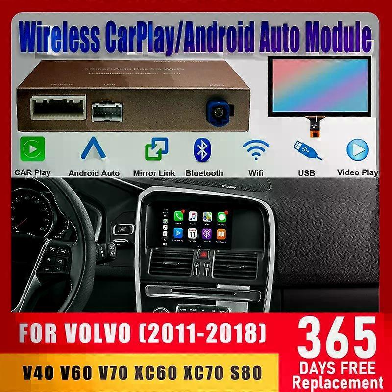 Wireless Apple Carplay Android Auto Module Car AI Box For Volvo XC60 ...