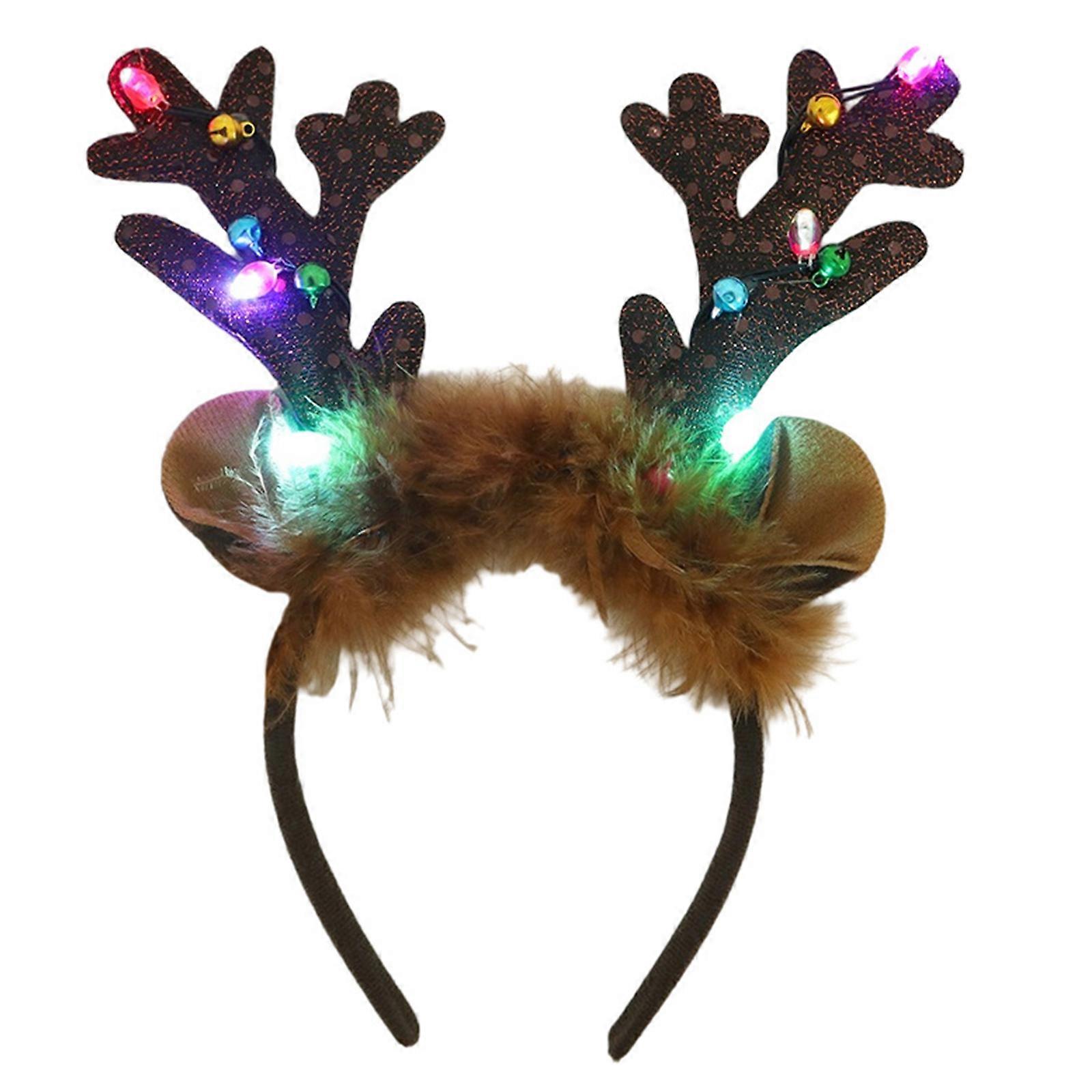 Christmas Led Light Headbands Antler Headband Kids Adult Headwear ...