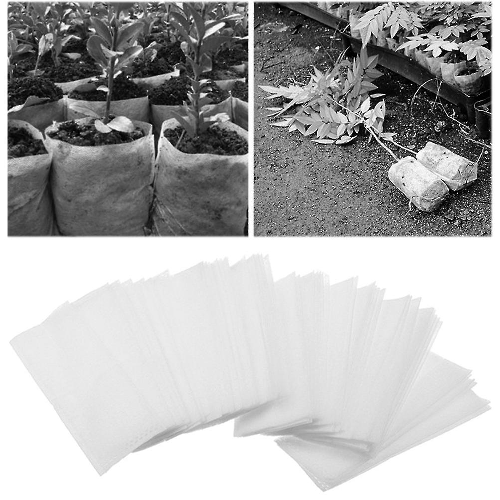 200pcs Biodegradable Non-woven Nursery Bags Plant Grow Bags Fabric Pots ...