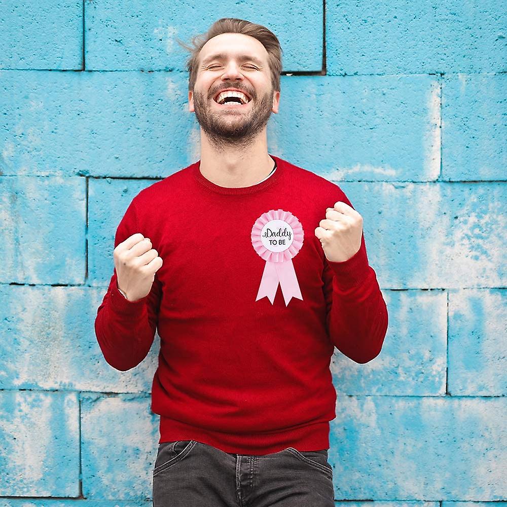 Daddy To Be & Mom To Be Tinplate Badge Pin - Baby Shower Button New Dad ...