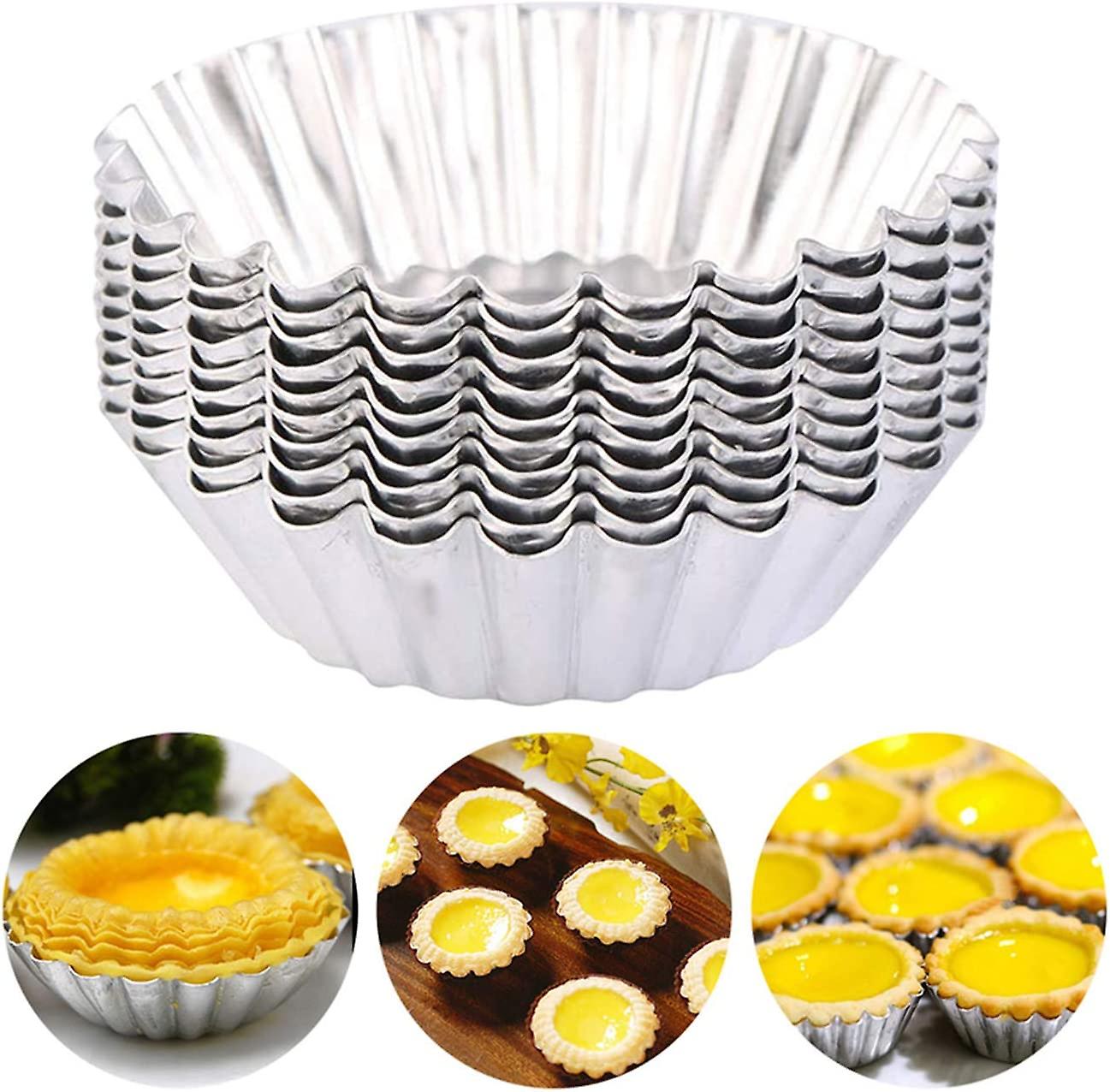 Aluminum Egg Tart Pudding Mold,mini Cake Mold,muffin Cup Pan,cupcake ...