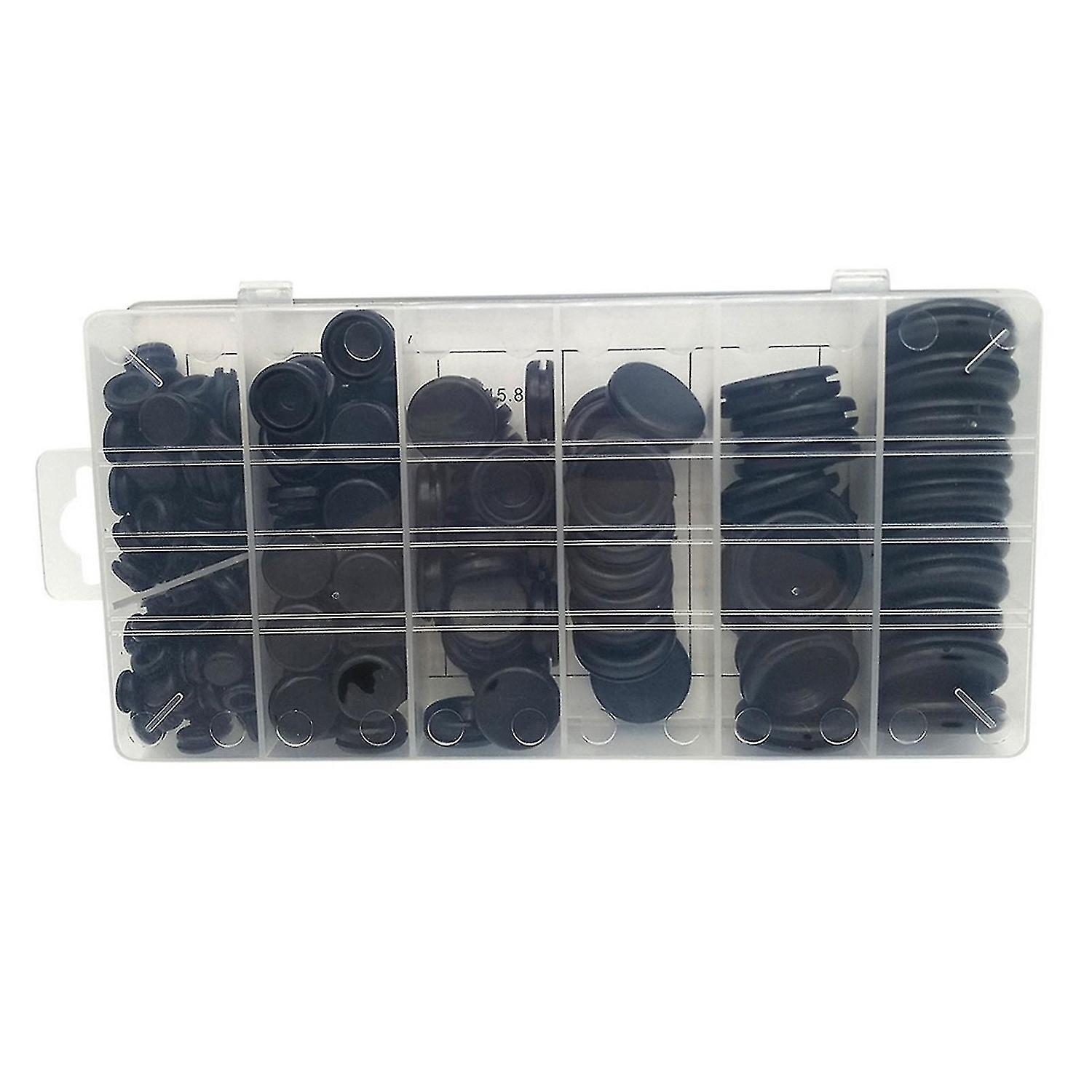 170pcs Rubber Grommets Assortment Firewall Hole Plug Wire Gasket Set ...