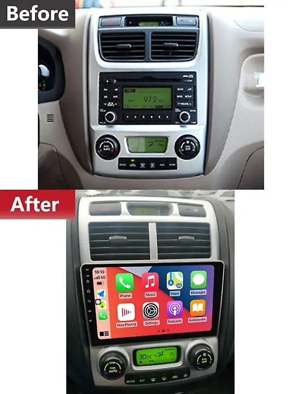 Wireless CarPlay Android Auto Radio for Kia Sportage 2 2004 - 2010 4G ...