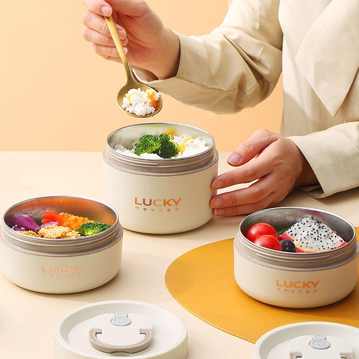 1/1 Set Lunch Box Micro-Wave Safe Breathing Holes Keep Warm Bento Box ...