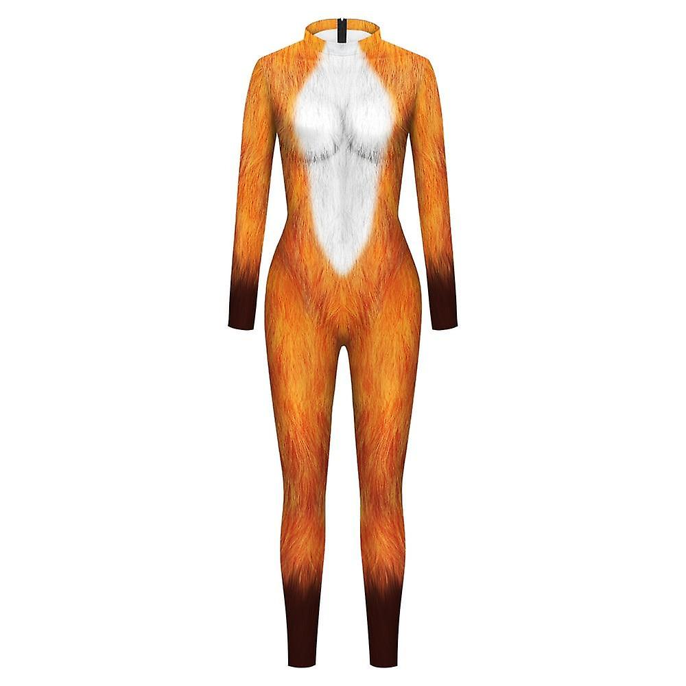 Halloween Cosplay Fox Costumes Suit Fashion 3d Animal Leopard Print ...