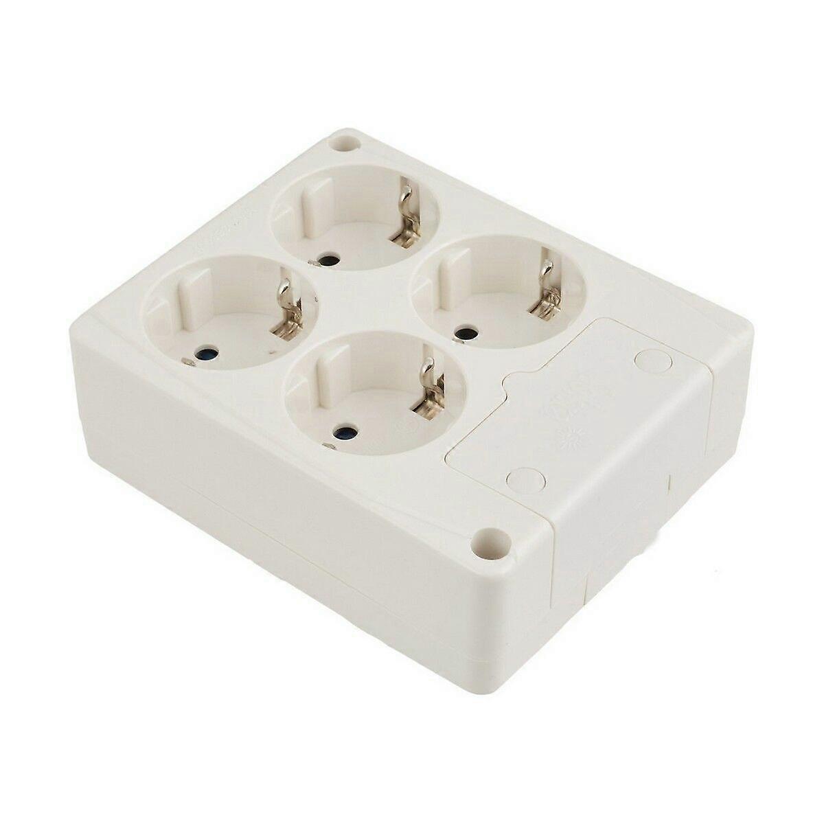 4-socket plugboard without power switch Solera 8104 | Fruugo UK