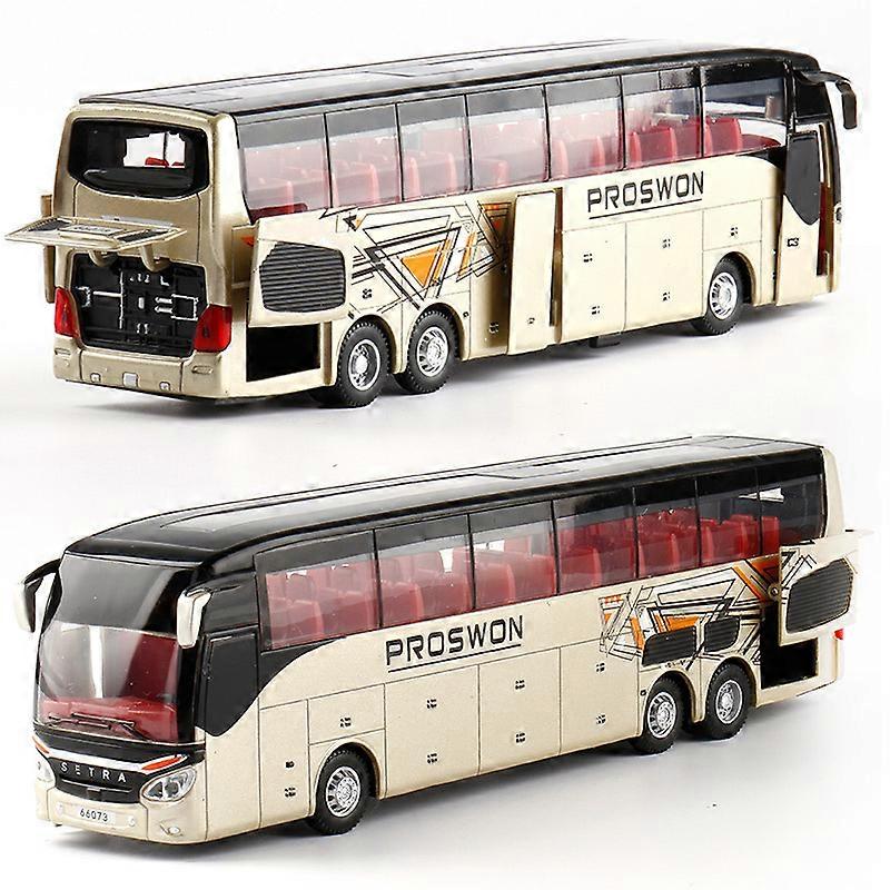 New product High quality 1:32 alloy pull back bus model,high imitation ...