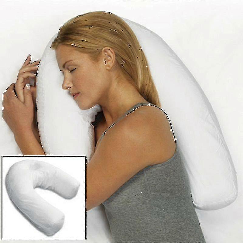Side Sleeper Pro U Shape Pillow Neck Back Pillow Side Sleeper Holds ...