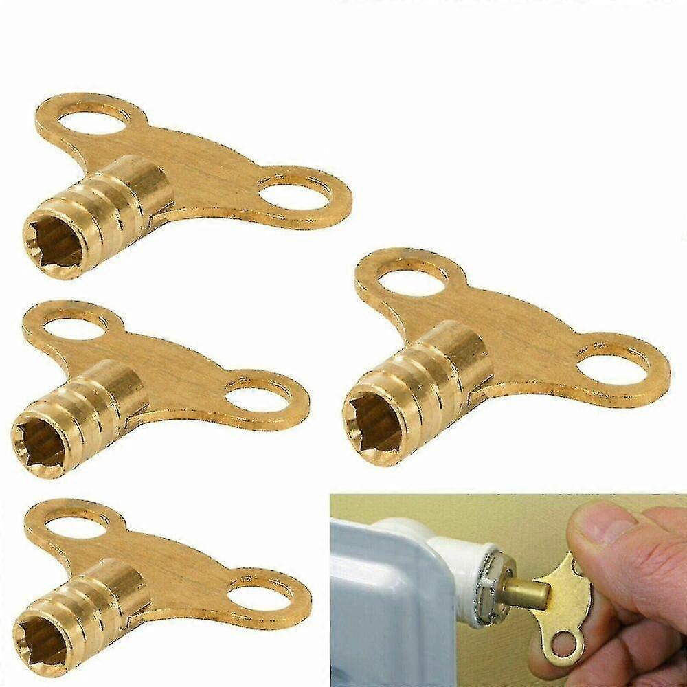 Radiator Plumbing Bleed Bleeding Key Keys Solid Brass For Venting Air ...