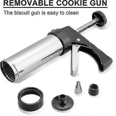 Professional Stainless Steel Pastry Syringe Biscuit Press Pastry Gun ...