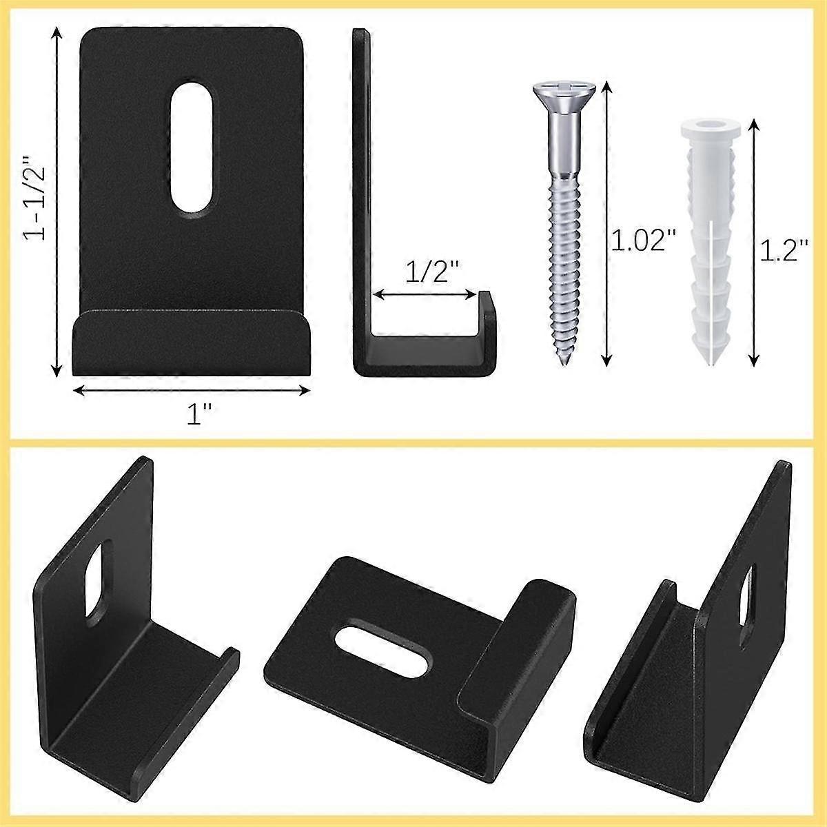 Metal Mirror Clip 1/2 Wide Slot Mirror Hanger Clip Large Heavy Duty ...