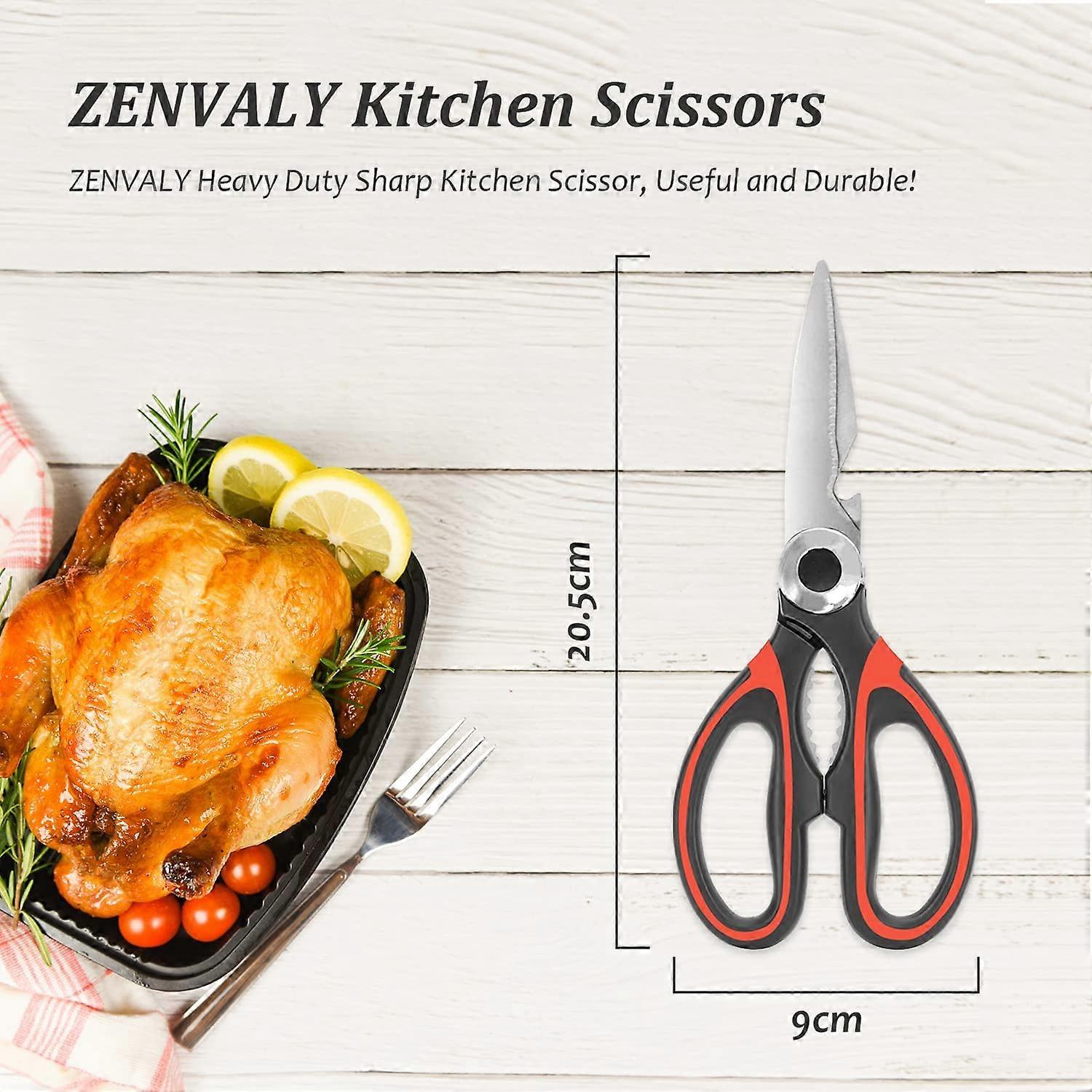 Kitchen Scissors, Multipurpose Heavy Duty Kitchen Scissors, Stainless ...